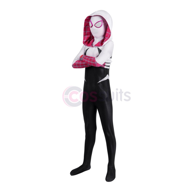 Ready To Ship - Kids Girls Gwen Stacy Cosplay Costume Spider-Man ...