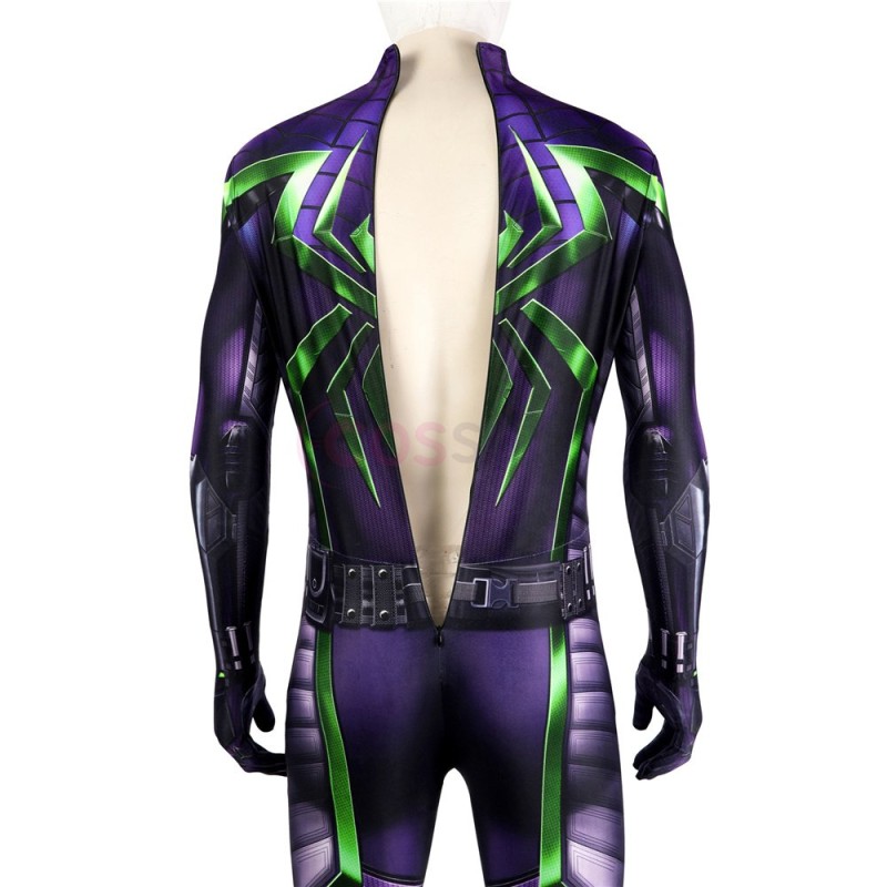 Marvel Spider-Man Miles Morales Costumes Purple Reign Cosplay Suit ...