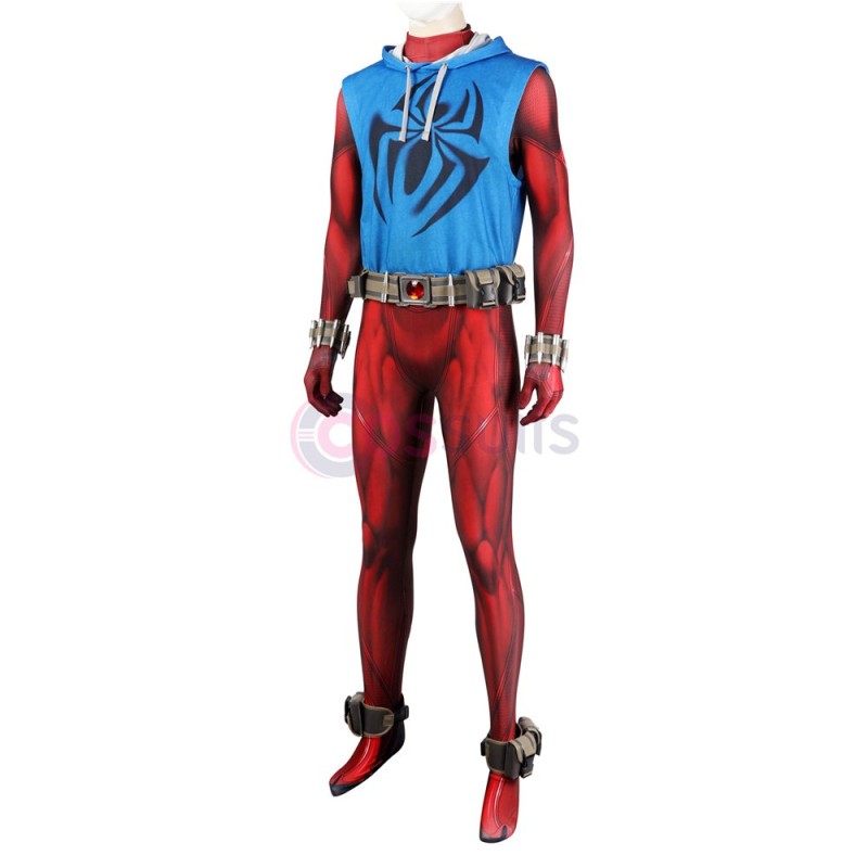 Scarlet Spider Ben Reilly Cosplay Costumes Spider-Man Across The Spider ...
