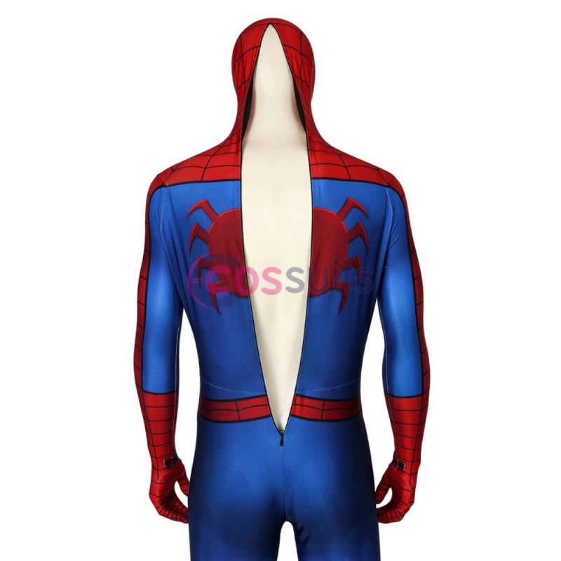 Spiderman ps4 4D Classic Suit Game Spider-man PS4 Cosplay Costume ...