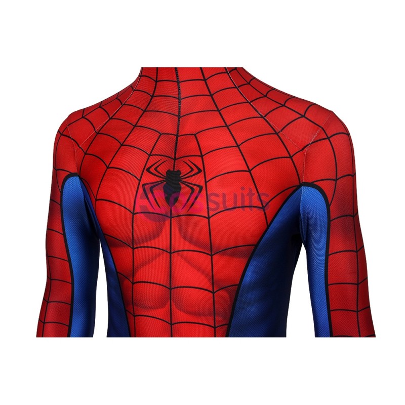 Spiderman ps4 4D Classic Suit Game Spider-man PS4 Cosplay Costume ...