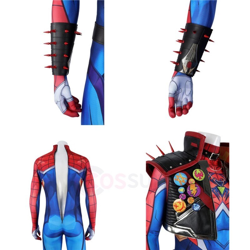 Deluxe Marvel Rivals Spider-Punk 2099 Spiderman Cosplay Costume with ...