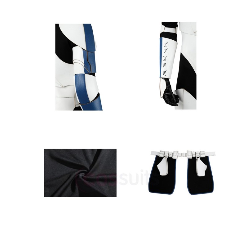 Star Wars The Clone Wars Captain Rex Cosplay Costume Full Halloween ...