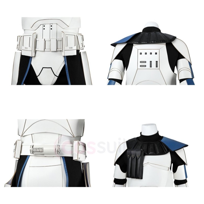 Star Wars The Clone Wars Captain Rex Cosplay Costume Full Halloween ...
