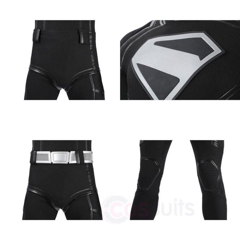 Superhero Legacy 2025 Clark Kent Black Suit Cosplay Costume Halloween ...
