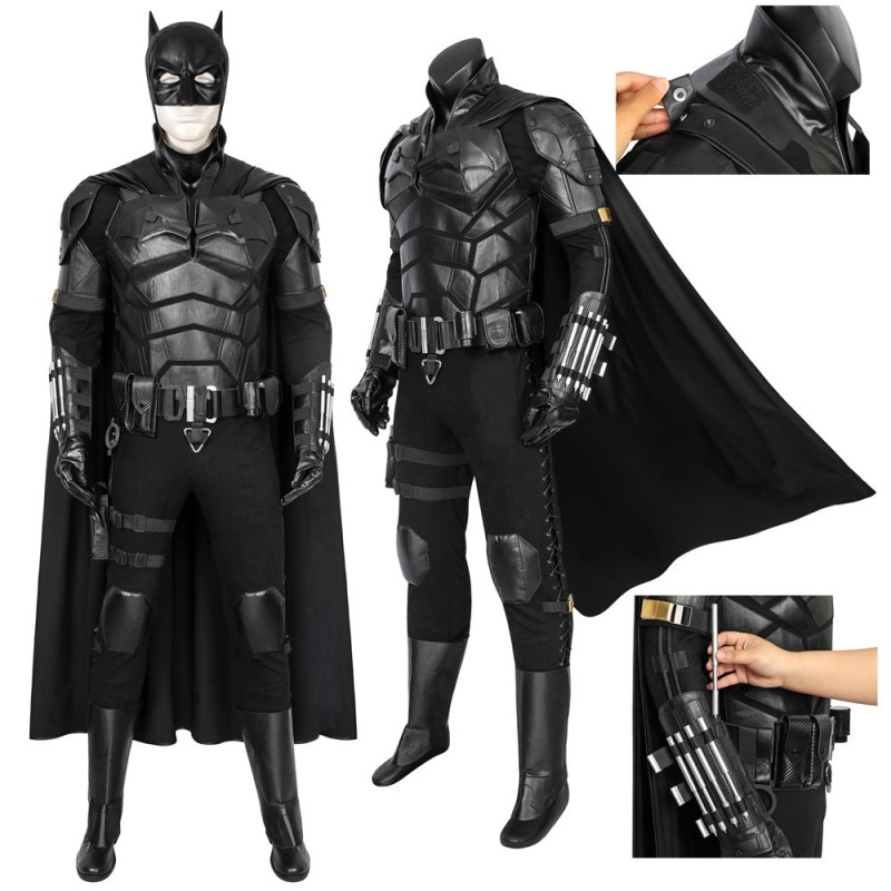 2021 Movie Bruce Wayne Cosplay Costumes Robert Pattinson Batsuit - CosSuits