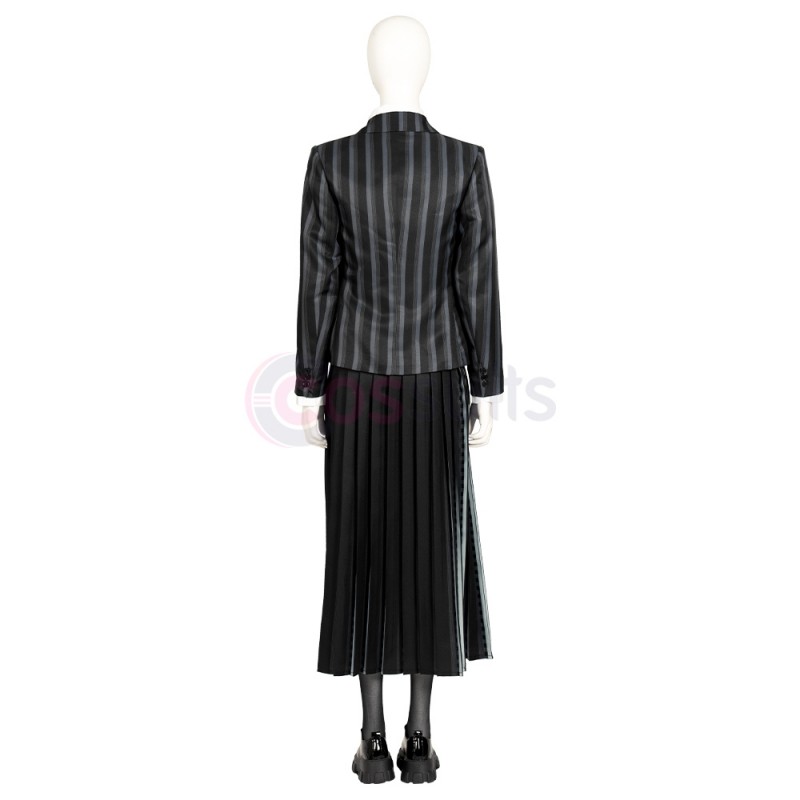 The Addams Family Cosplay Costumes Wednesday Addams Halloween Outfit ...
