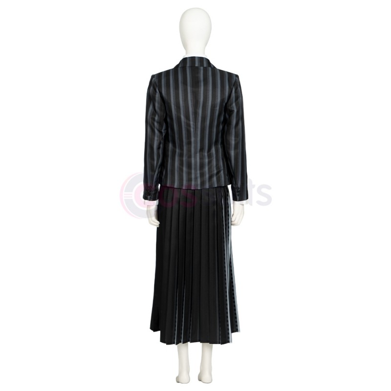 The Addams Family Cosplay Costumes Wednesday Addams Halloween Outfit ...