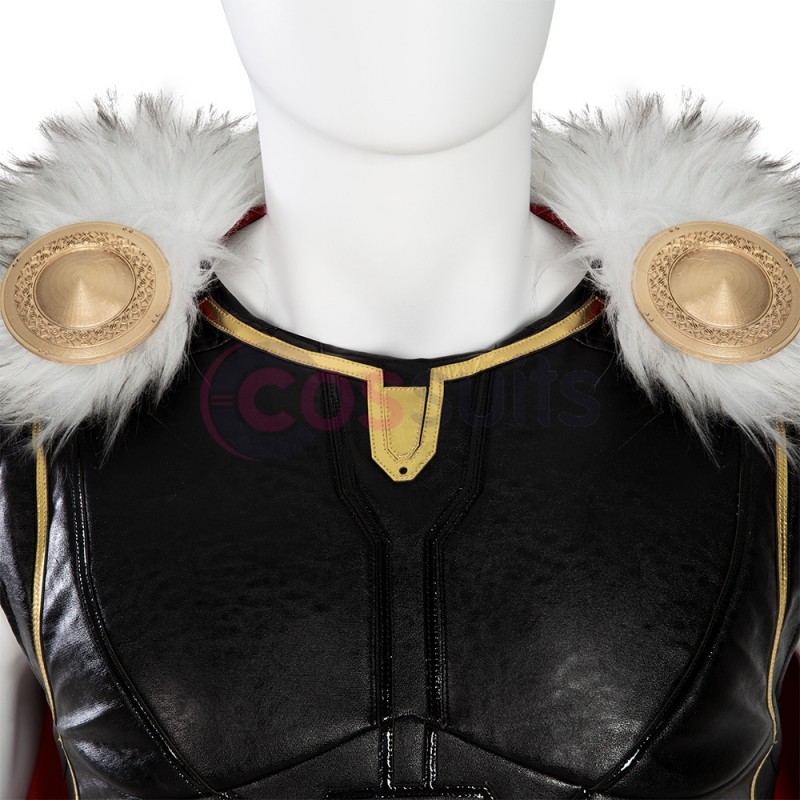 Thor 4 Love and Thunder Cosplay Costume Thor Fur Collar Version Suit ...