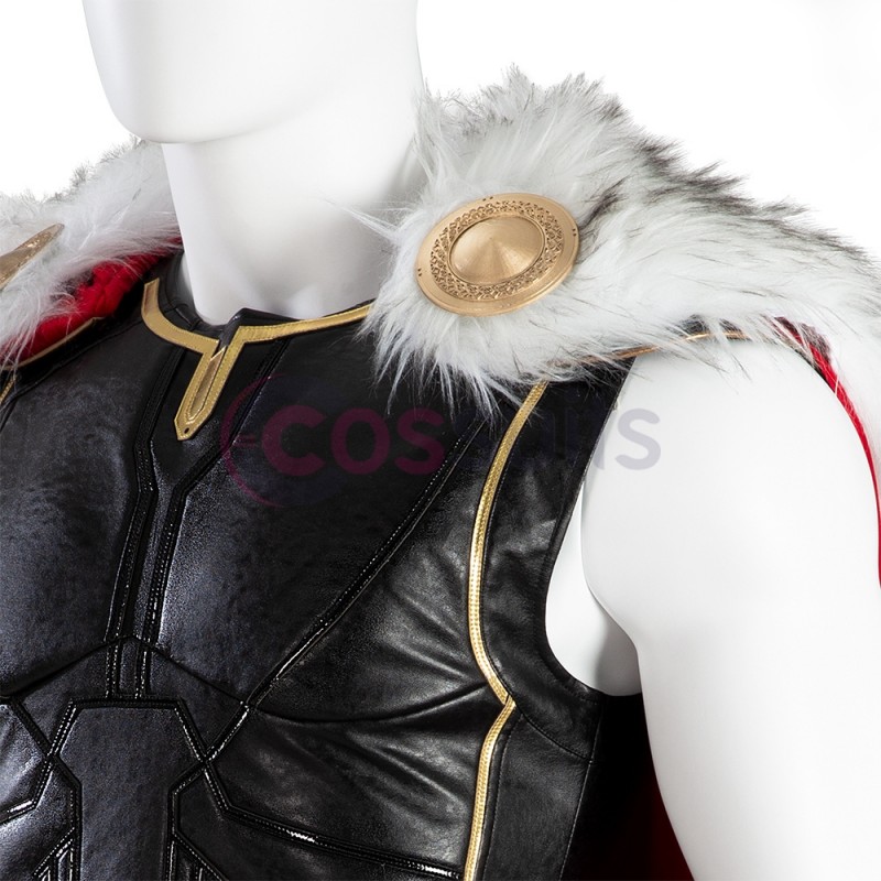 Thor 4 Love and Thunder Cosplay Costume Thor Fur Collar Version Suit ...
