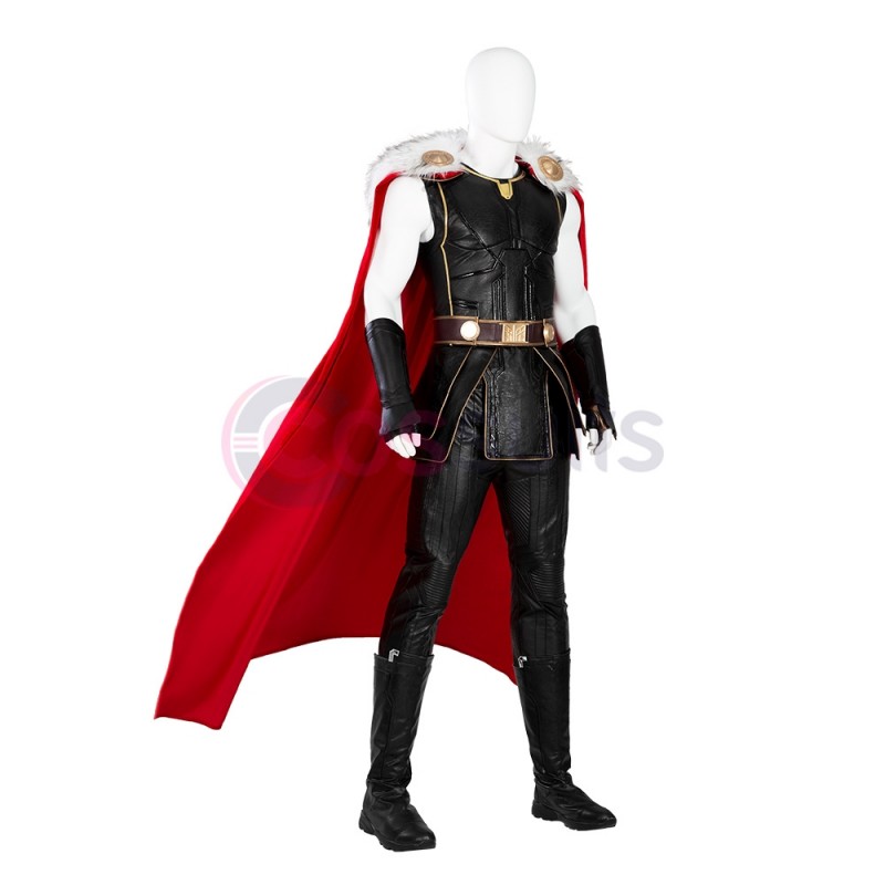 Thor 4 Love and Thunder Cosplay Costume Thor Fur Collar Version Suit ...