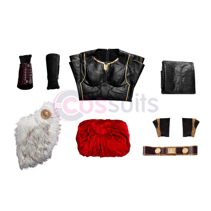 Thor 4 Love and Thunder Cosplay Costume Thor Fur Collar Version Suit ...