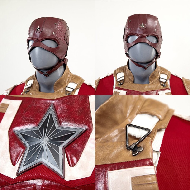 Thunderbolts Red Guardian Captain Russia Cosplay Costume with Helmet ...