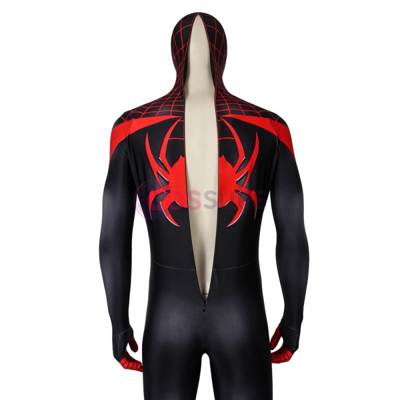 Ultimate Spider-man Miles Morales Costumes Spider Man Cosplay Suit ...