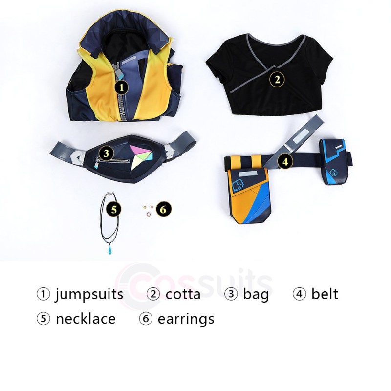 VALORANT Waylay Cosplay Costume Game Character Outfit - CosSuits
