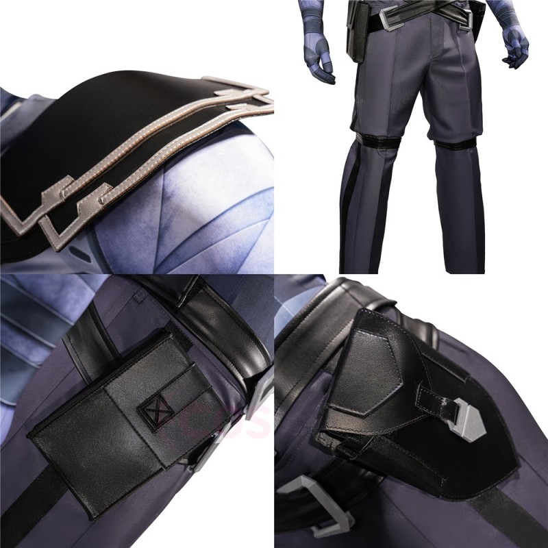 Omen Cosplay Costume VALORANT HQ Printed Cosplay Suit - CosSuits