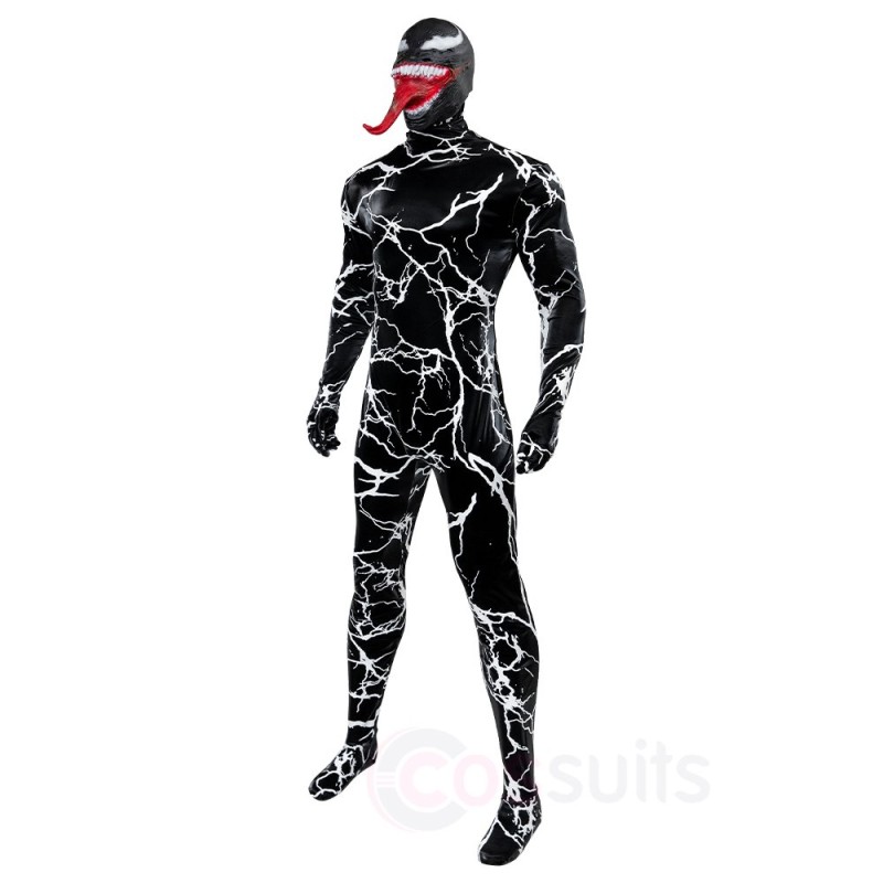 Venom Cosplay Costume The Last Dance Marvel Supervillain Jumpsuit with ...
