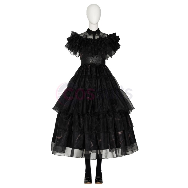 The Addams Family Cosplay Costumes Wednesday Addams Cosplay Suits ...