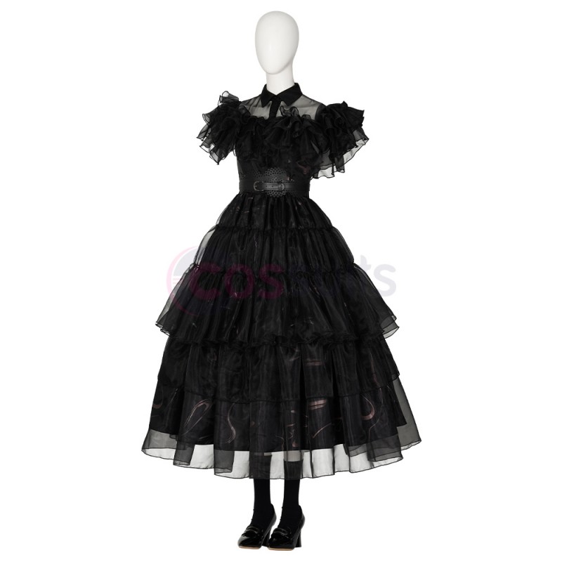 The Addams Family Cosplay Costumes Wednesday Addams Cosplay Suits ...