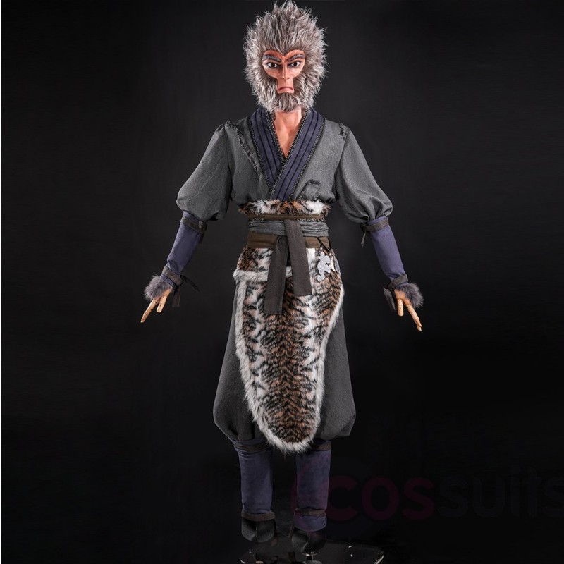 Black Myth: Wukong Cosplay Costumes Wukong Tiger Skin Suit - CosSuits