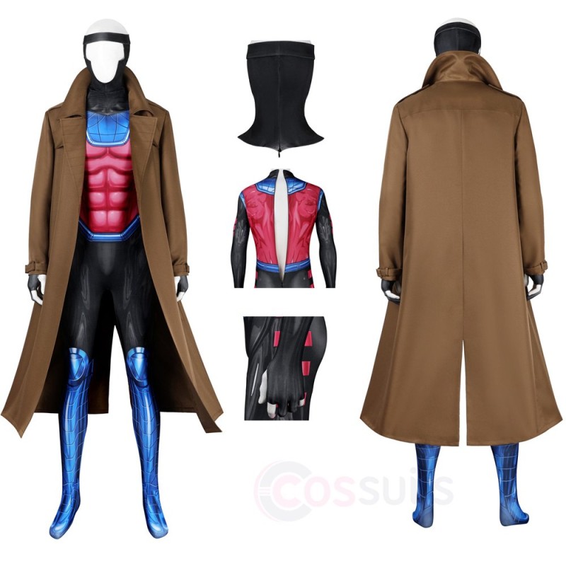 X-Men 97 Gambit Cosplay Costumes Remy Etienne LeBeau Cosplay Suit ...