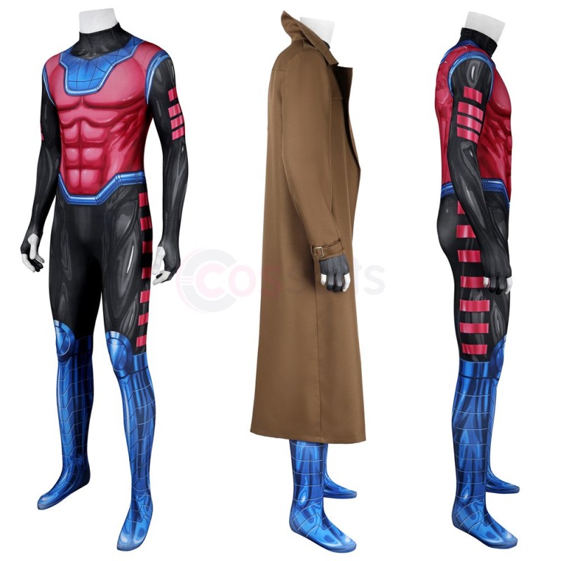 X-Men 97 Gambit Cosplay Costumes Remy Etienne LeBeau Cosplay Suit ...