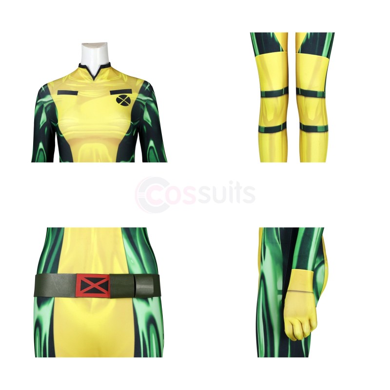 X-Men 97 Rogue Cosplay Costumes Anna Marie Cosplay Suit - CosSuits
