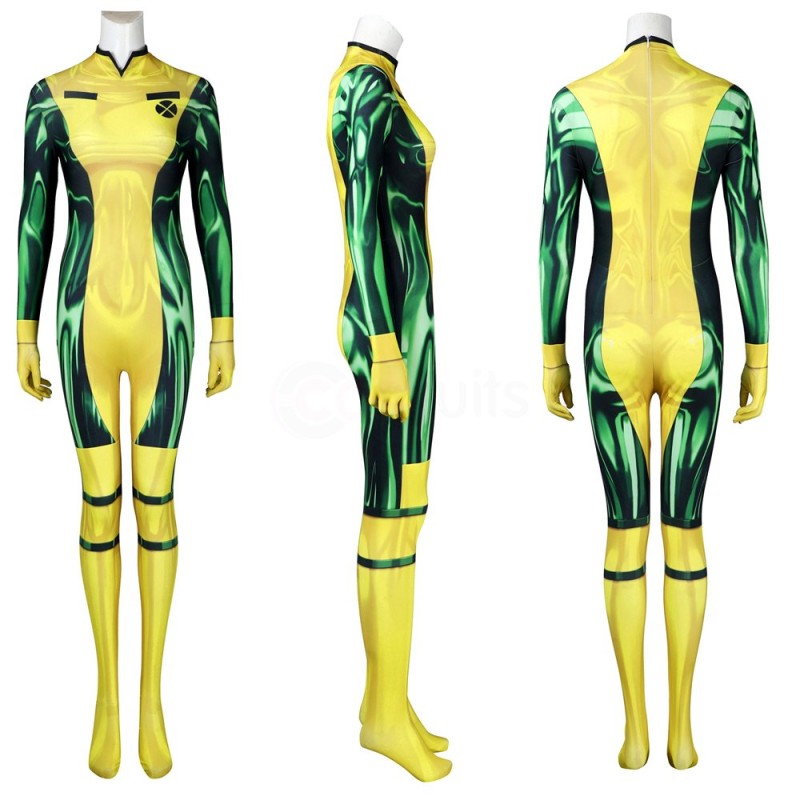 X-Men 97 Rogue Cosplay Costumes Anna Marie Cosplay Suit - CosSuits