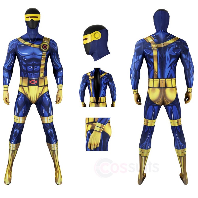 Cyclops Cosplay Costumes Scott Summers Cosplay Jumpsuit - CosSuits