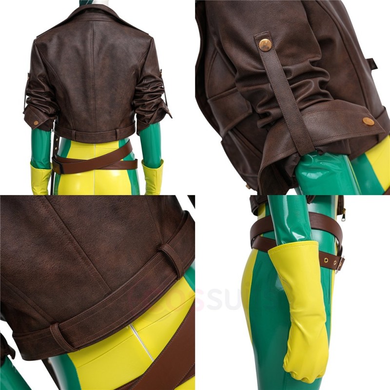 Rogue Cosplay Costume X-Men Printed Suit Halloween Gift - CosSuits