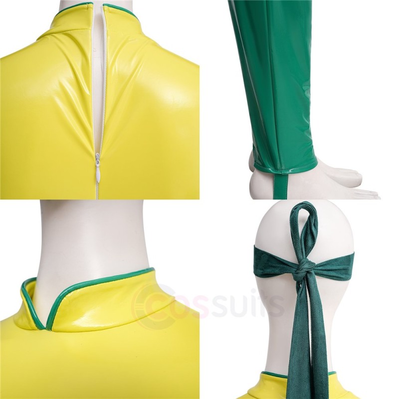Rogue Cosplay Costume X-Men Printed Suit Halloween Gift - CosSuits