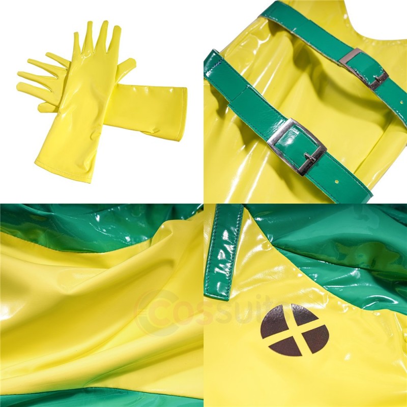 Rogue Cosplay Costume X-Men Printed Suit Halloween Gift - CosSuits
