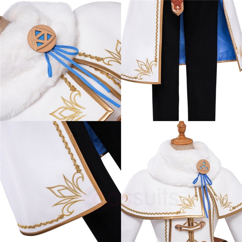 Princess Zelda Winter Cosplay Costume Game Outfit from The Legend of ...