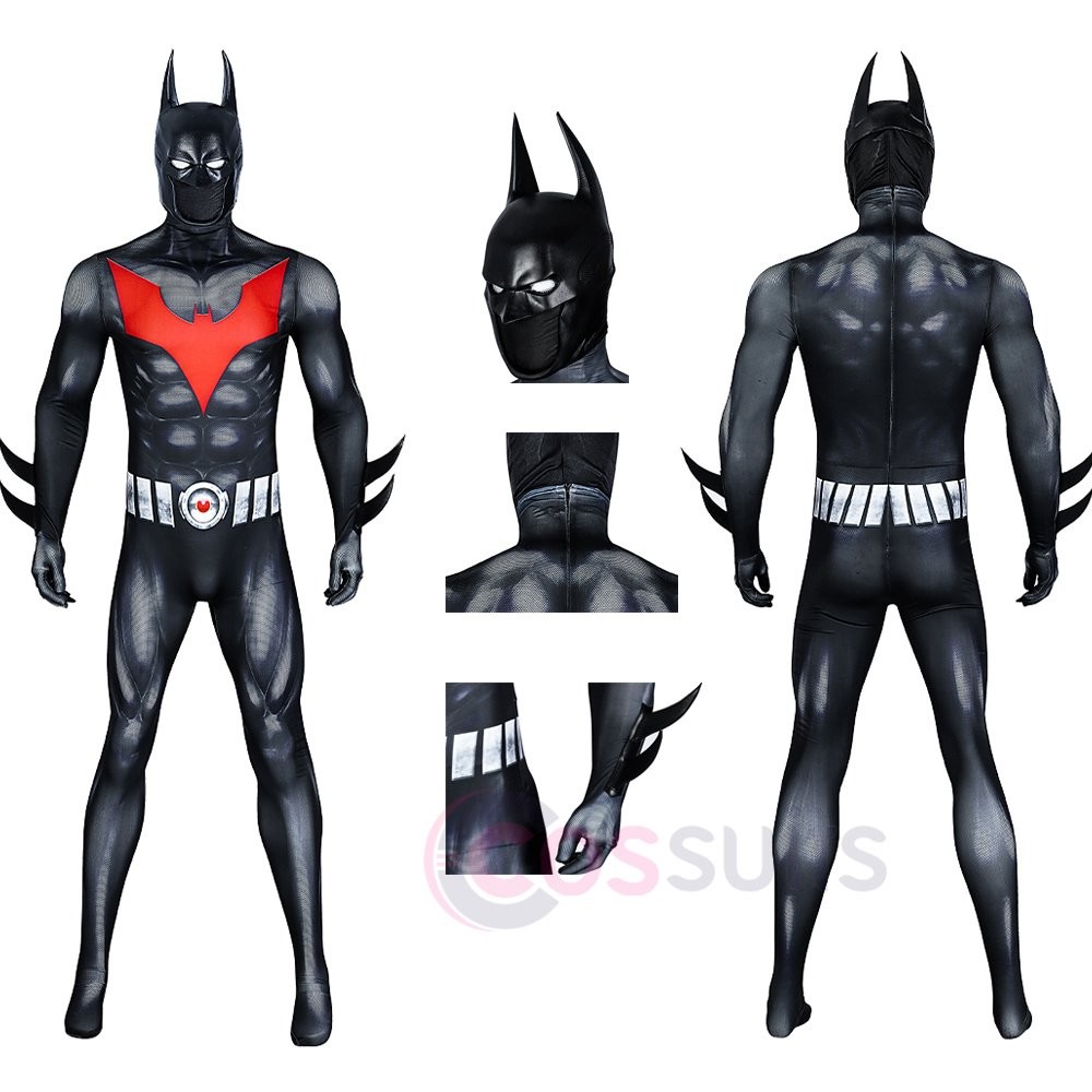 Terry McGinnis Cosplay Costumes Beyond Bruce Wayne Cotton Jumpsuit ...