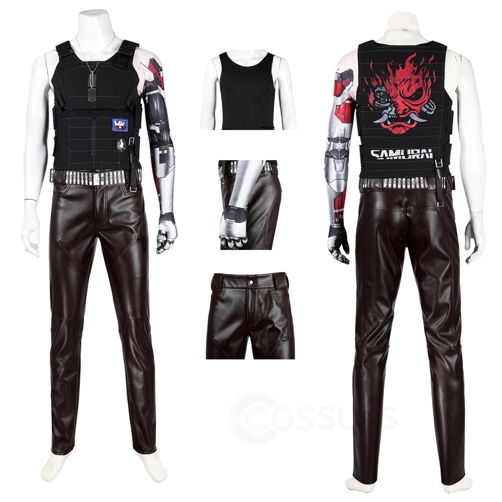 Cyberpunk 2077 Cosplay Costumes johnny silverhand Cosplay Suit - CosSuits