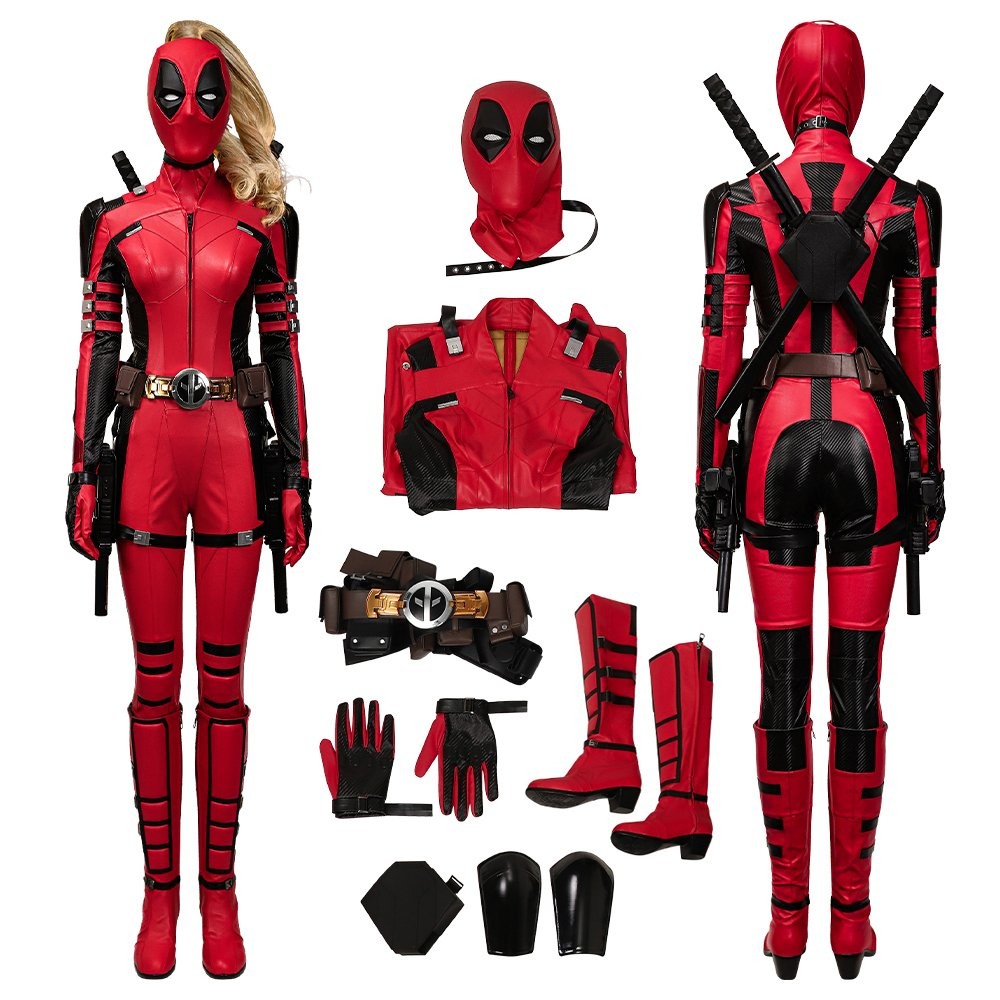 2024 Deadpool & Wolverine Lady Deadpool Cosplay Costumes Top Level ...