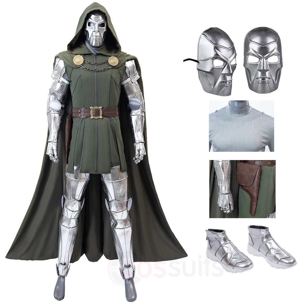 New Avengers 5 Doctor Doom Doomsday Cosplay Costume Halloween Jumpsuit ...