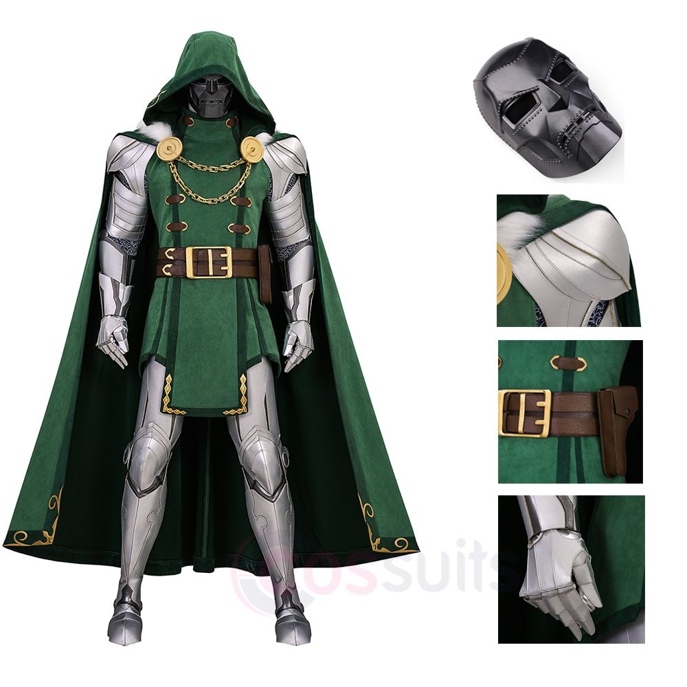 Marvel Doctor Doom Victor von Doom Cosplay Costume Halloween Suits ...