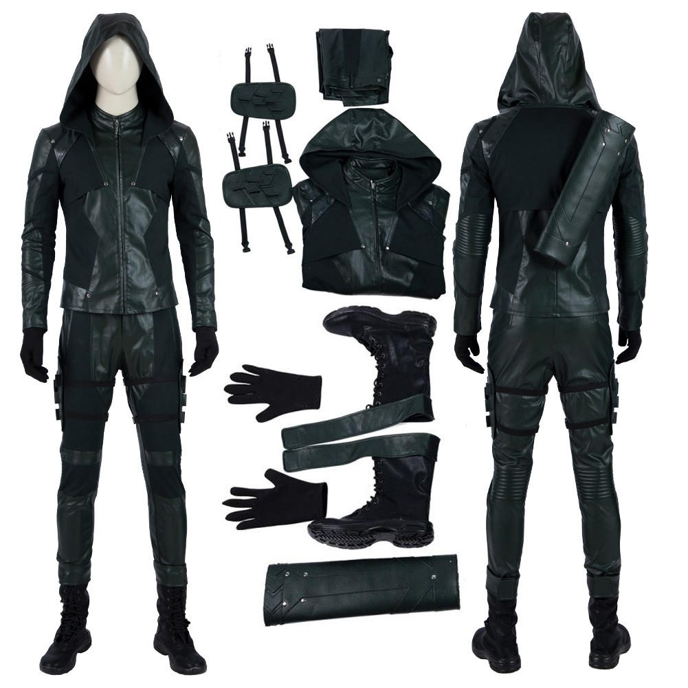 Oliver Queen Cosplay Costume Arrow S8 Cosplay Suit - CosSuits