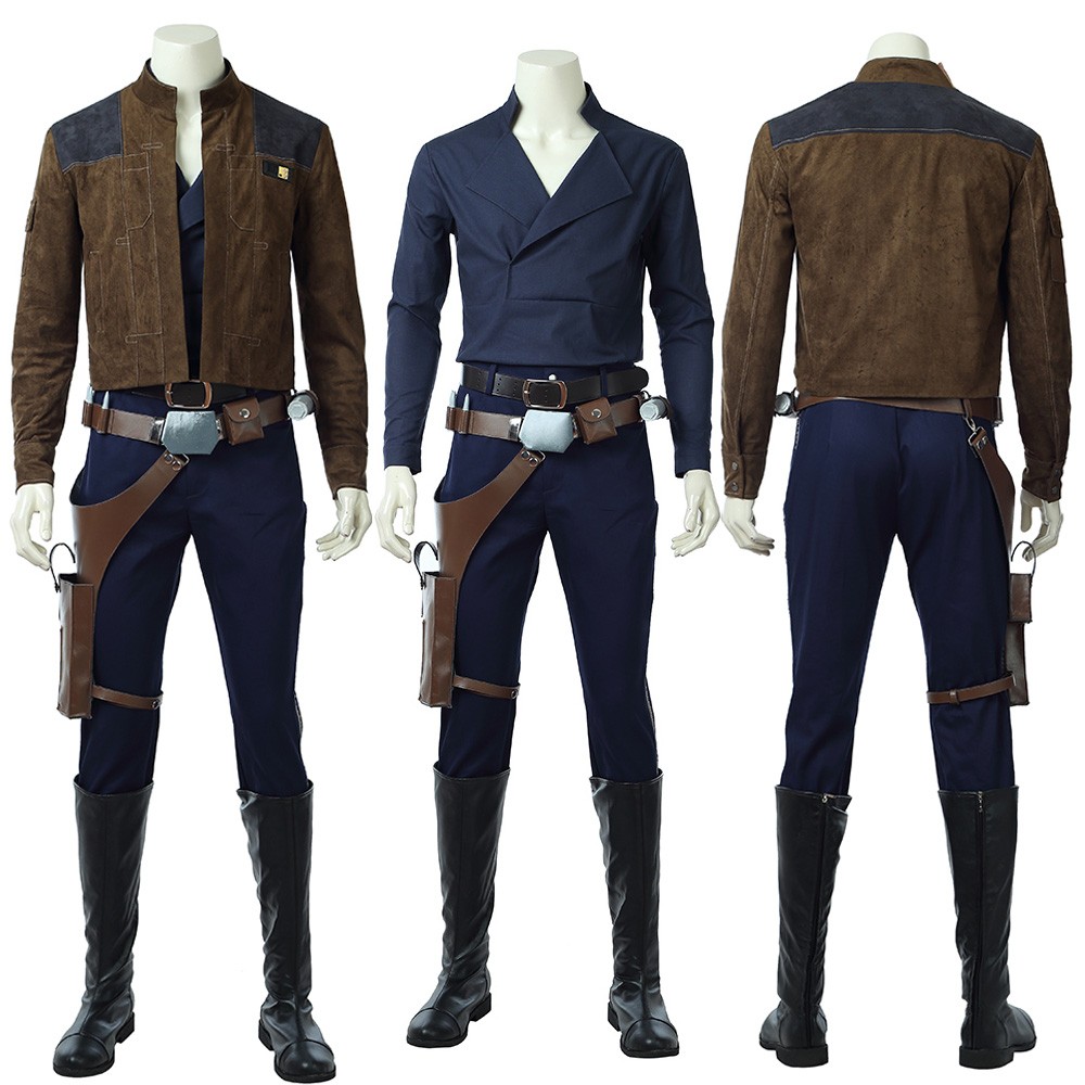 Han Solo Cosplay Costume 2018 Solo A Star Wars Story Cosplay Suit ...
