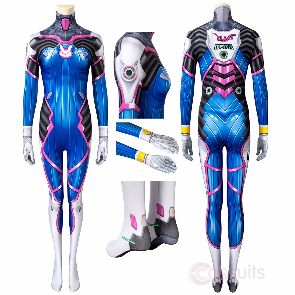 Overwatch OW D.Va DVa Hana Song Cosplay Costume - CosSuits
