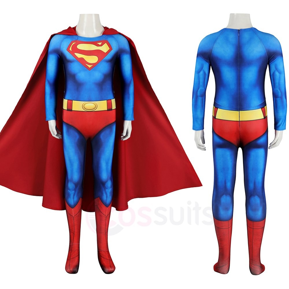 KidsSuperhero 1978 Movie Christopher Reeve Clark Kent Cosplay Costume ...