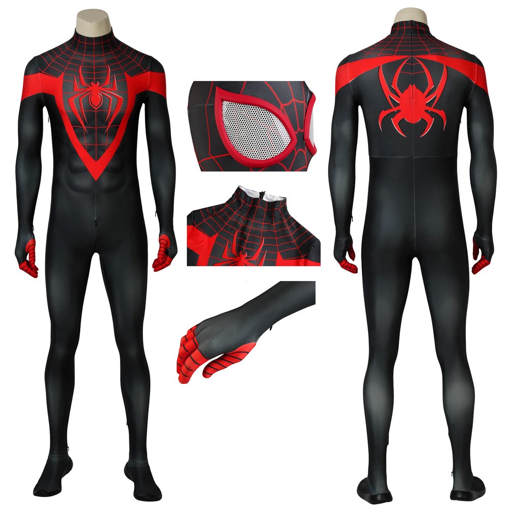 Ultimate Spider Man Suit Miles Morales Cosplay Costume Cossuits