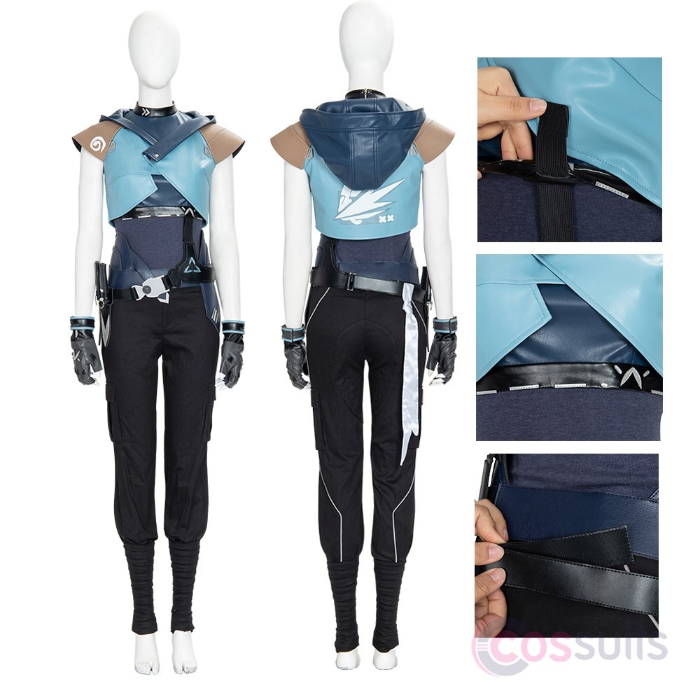 Valorant Jett Cosplay Costume Jett Cosplay Suit - CosSuits