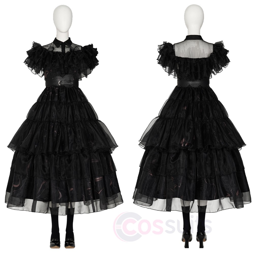 The Addams Family Cosplay Costumes Wednesday Addams Cosplay Suits ...
