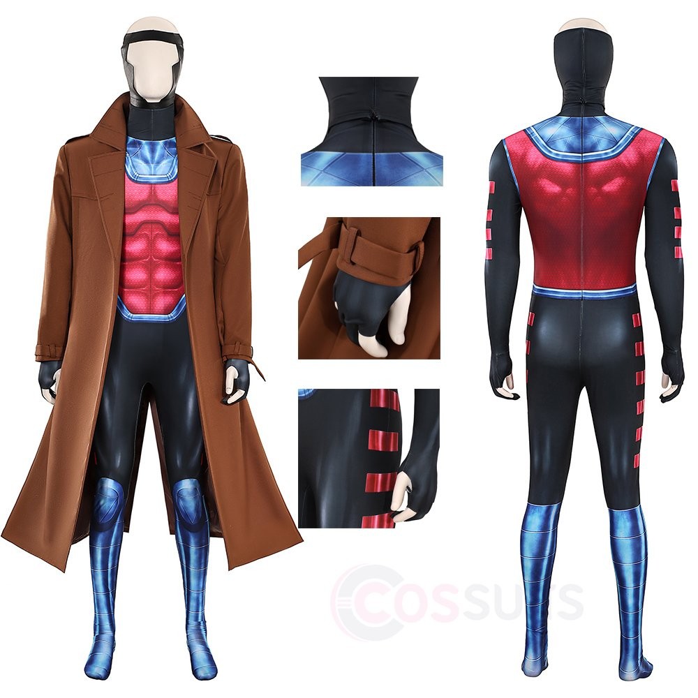 X-Men 97 Remy LeBeau Cosplay Costume Gambit Cosplay Suit For Halloween ...