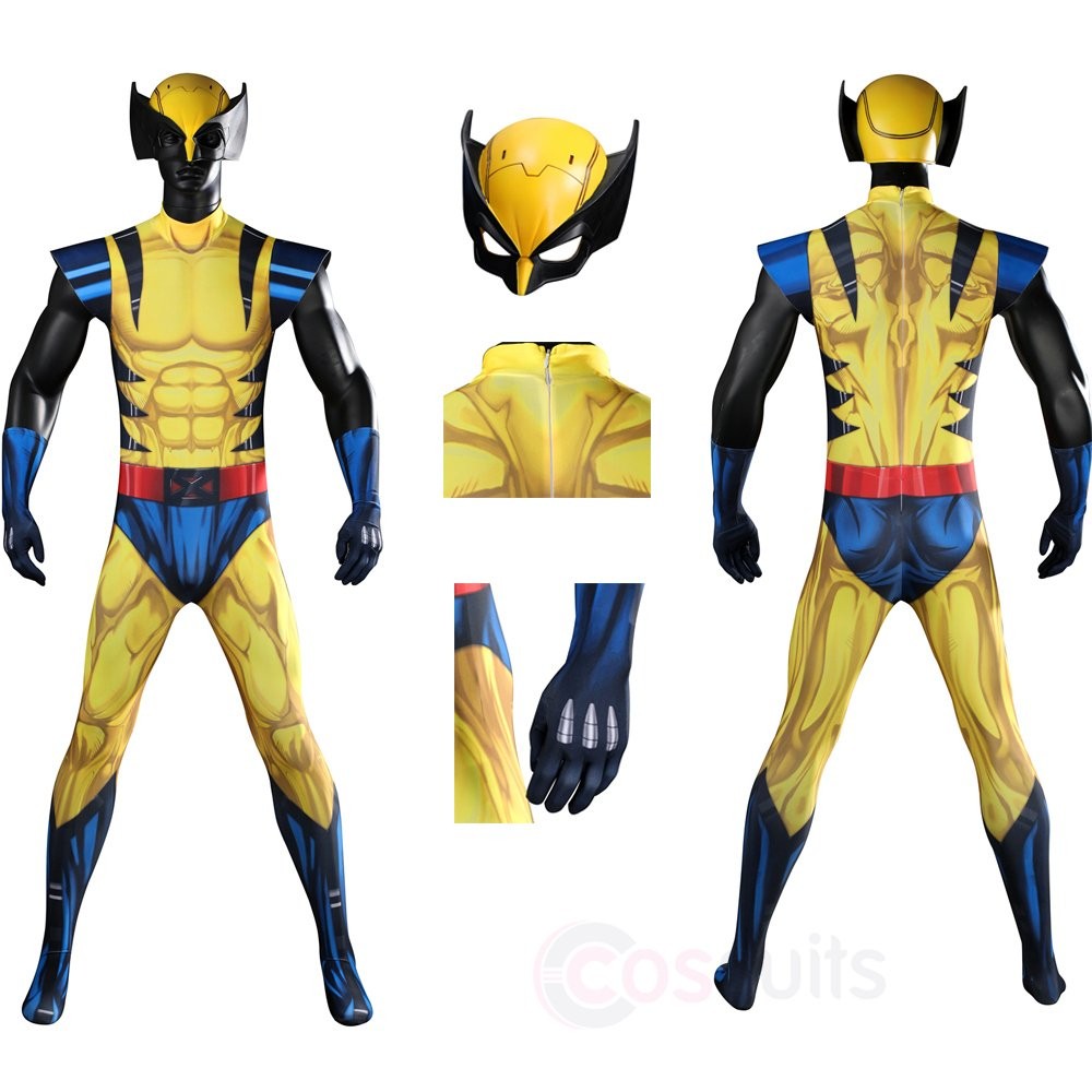 X-Men 97 Wolverine James Howlett Cosplay Costumes Jumpsuit - CosSuits