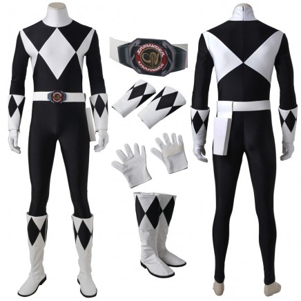 Mighty Morphin Black Power Rangers Cosplay Suit Goushi Mammoth Ranger ...