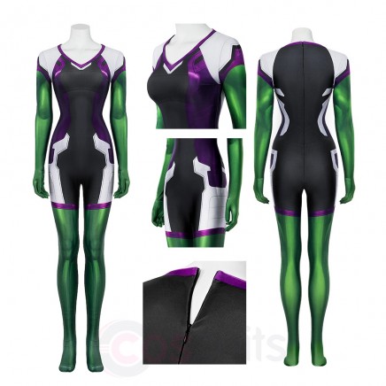 She-Hulk Cosplay Costume Daredevil Halloween Suit - CosSuits