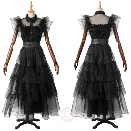 The Addams Family Cosplay Costumes Wednesday Addams Cosplay Suits ...
